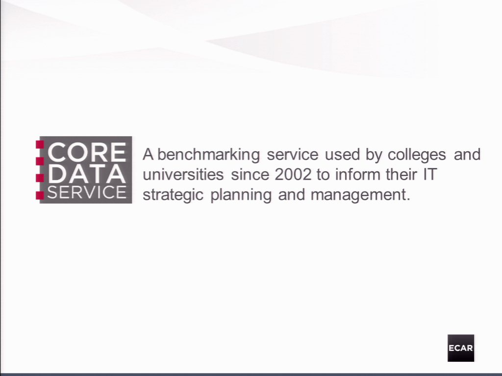 Core Data Service 2012 Results